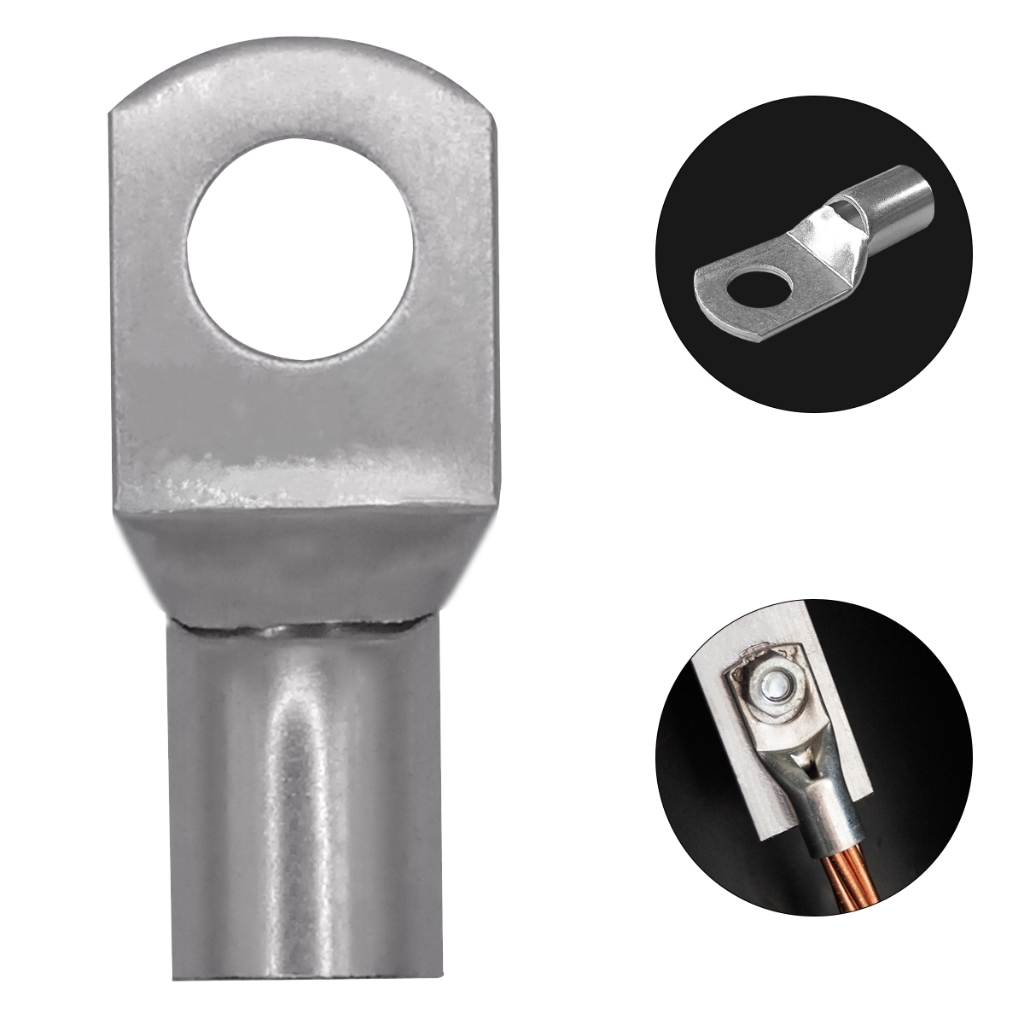 20 Terminais Olhal Compressão Cobre Estanhado p/ Cabo Elétrico 16mm² ...