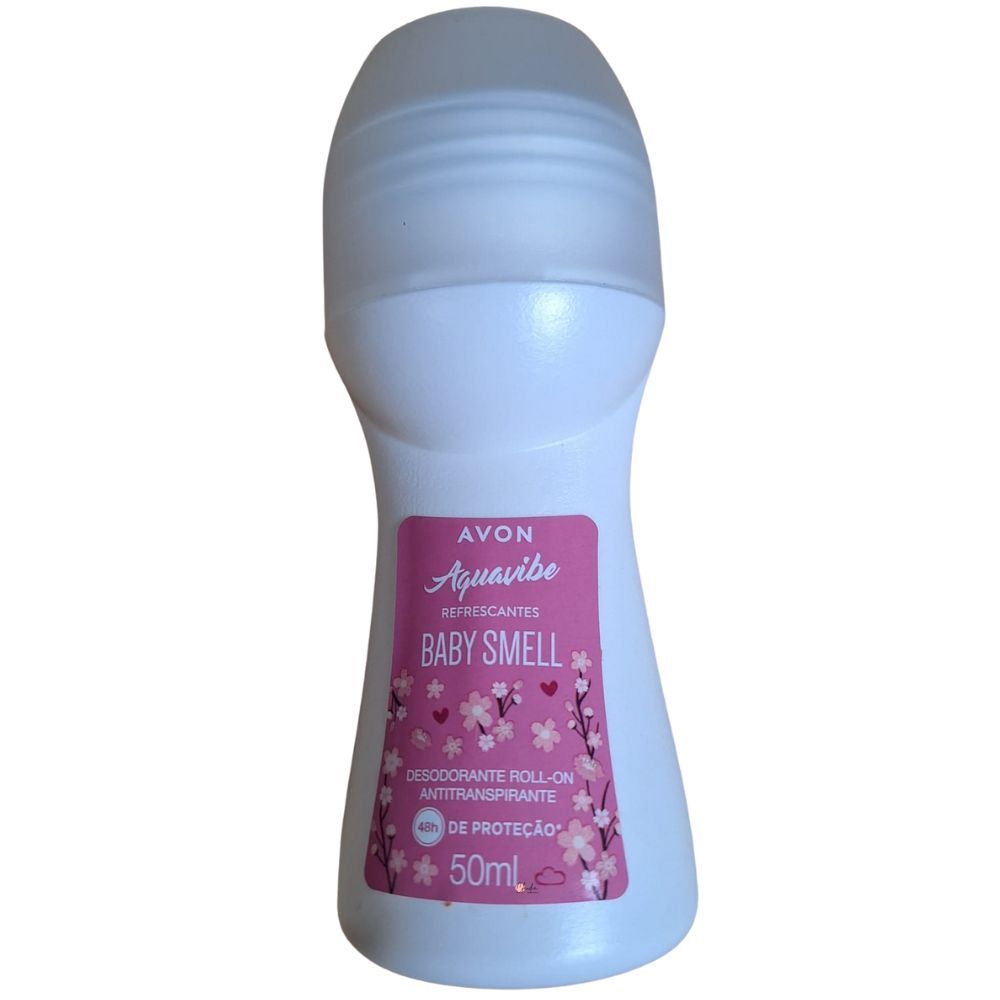 Desodorante Roll-On Antitranspirante Aquavibe Baby Smell - 50 ml - Avon ...