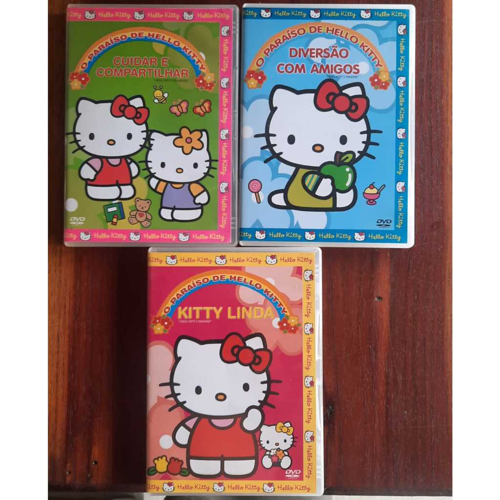KIT COLEÇÃO 03 Dvd USADOS ANTIGOS, O Paraíso De Hello Kitty | Shopee Brasil