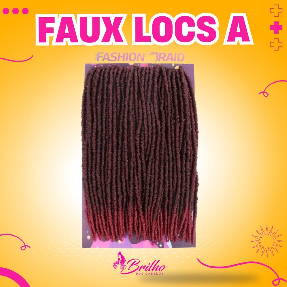 FAUX LOCS A - FASHION BRAID - Cabelo Dread CROCHET BRAIDS Orgânico ...