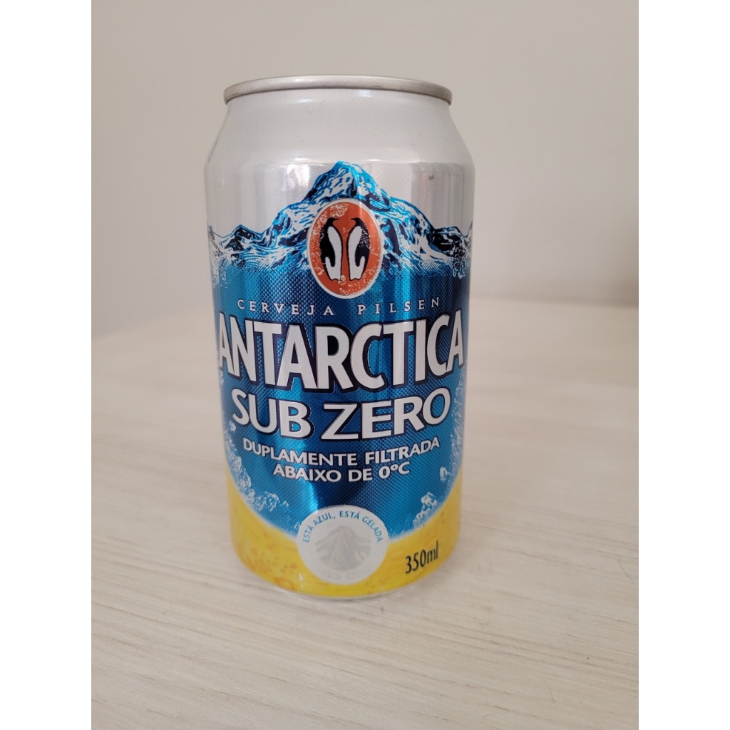 Lata coleção cerveja Antarctica sub zero (2011) - 350ml | Shopee Brasil