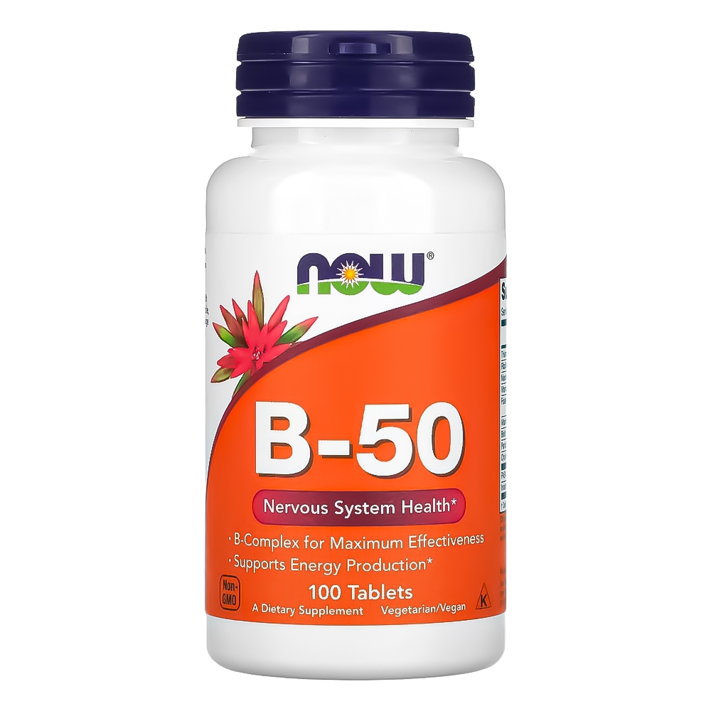 Vitamina B-50 Now Foods 100 Tablets Importado | Shopee Brasil