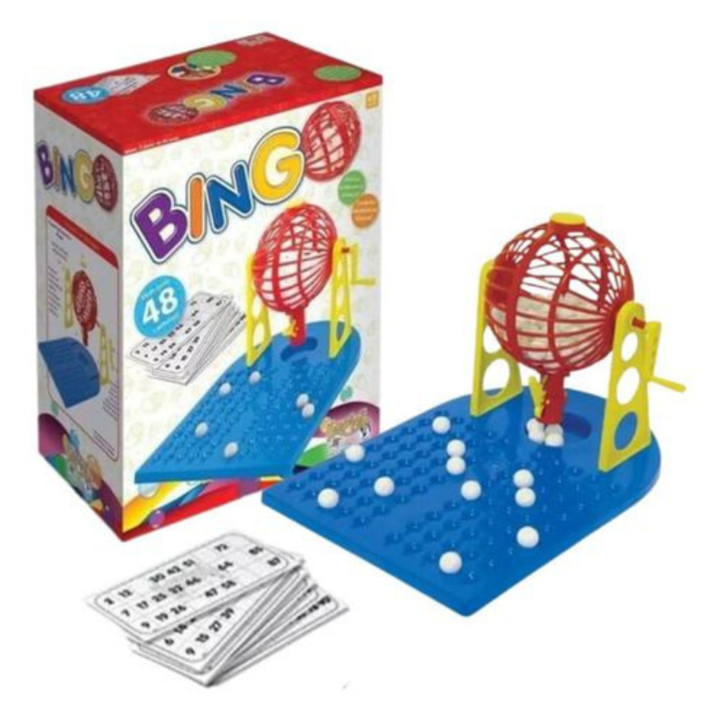 Jogo De Bingo Roleta 48 Cartelas 90 Bolinhas Brinquedos | Shopee Brasil