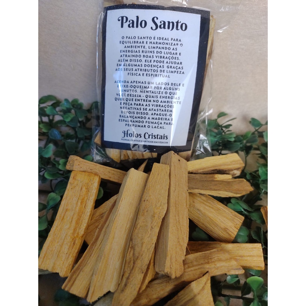 INCENSO NATURAL - PALO SANTO - MADEIRA SAGRADA | Shopee Brasil