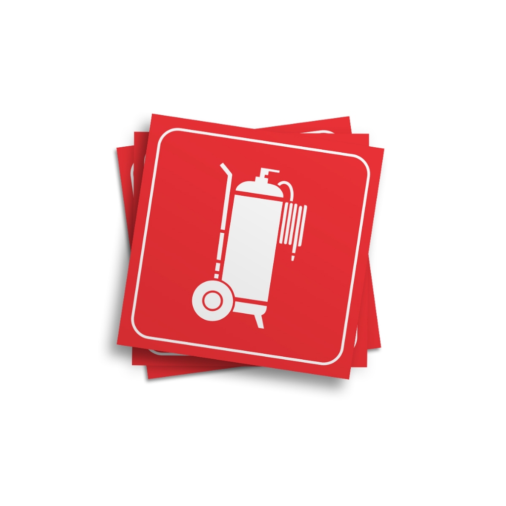 Kit Adesivo Extintor com Rodas Sinalização Incêndio 15x15cm | Shopee Brasil