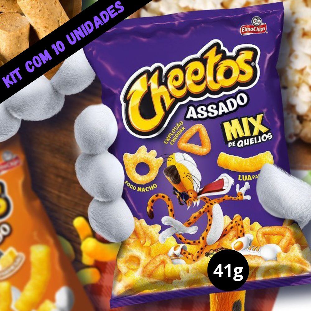Kit com 10 Salgadinho Cheetos Mix 41g, 82g - Elma Chips | Shopee Brasil