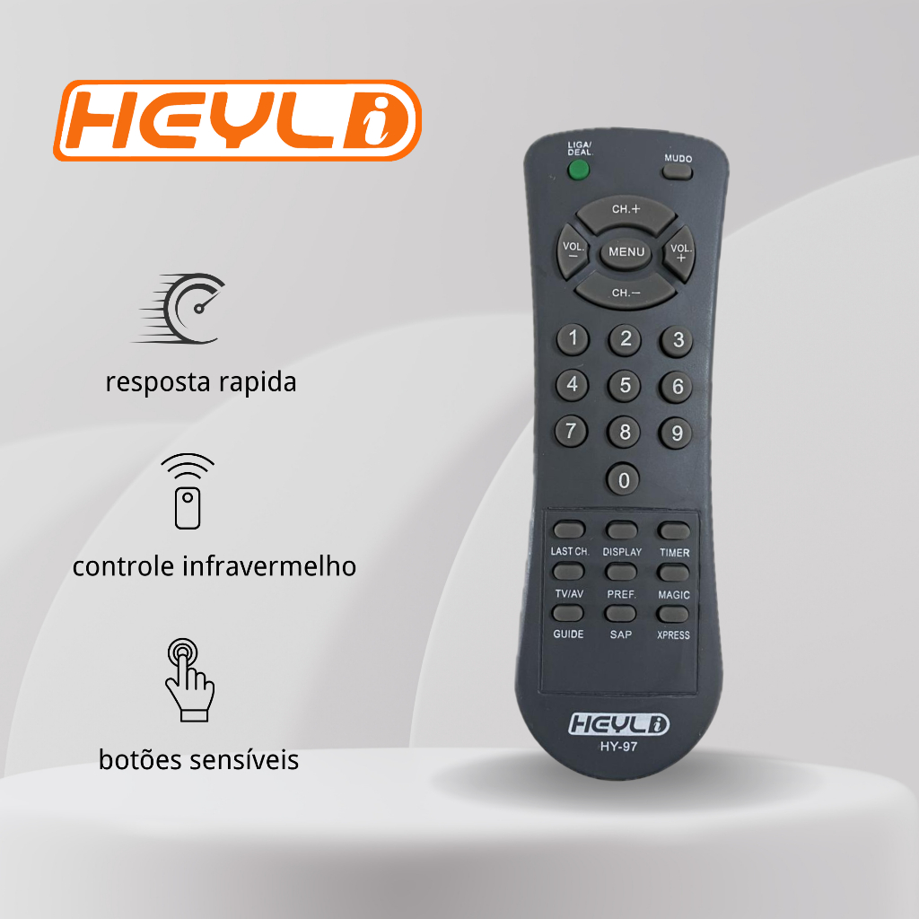 Controle remoto PHILCO para TV ANTIGA DE TUBO | Shopee Brasil