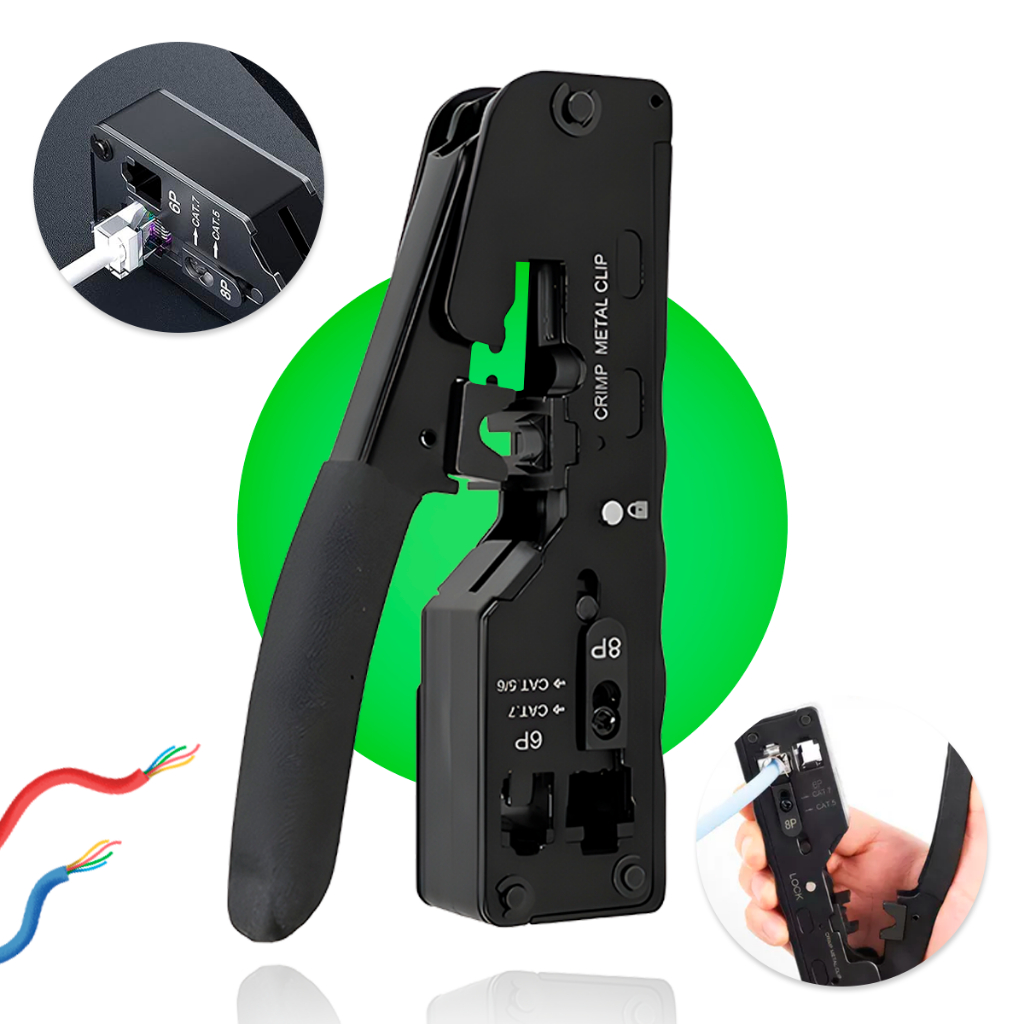 Alicate De Crimpar Ez Crimp Rj45 Prensagem Rj45 Cat5 Cat 7 | Shopee Brasil