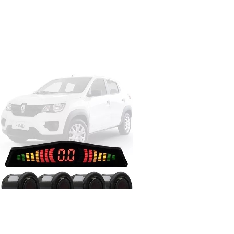 Sensor De Ré Estacionamento Preto 4 Pontos Renault Kwid | Shopee Brasil