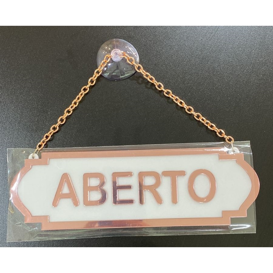 Placa Aberto e Fechado em Acrílico Placa de Sinalização. | Shopee Brasil