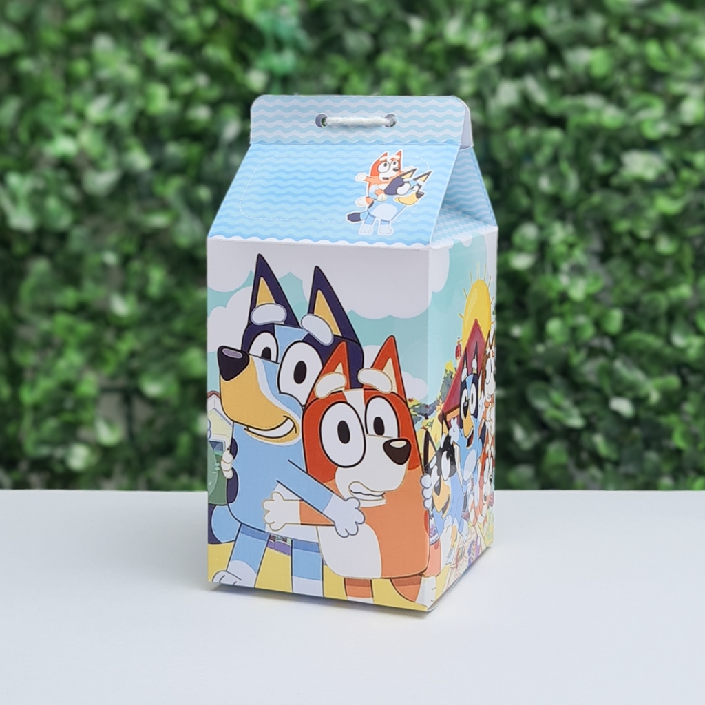 10, 15, 20, 25 ou 30 Pirâmide ou Caixa Milk As aventuras de Bluey ...