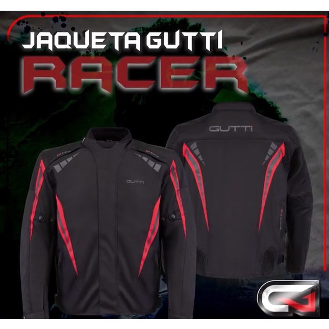 Jaqueta GUTTI Racer Red Moto Impermeável Forro Term. Remov. | Shopee Brasil