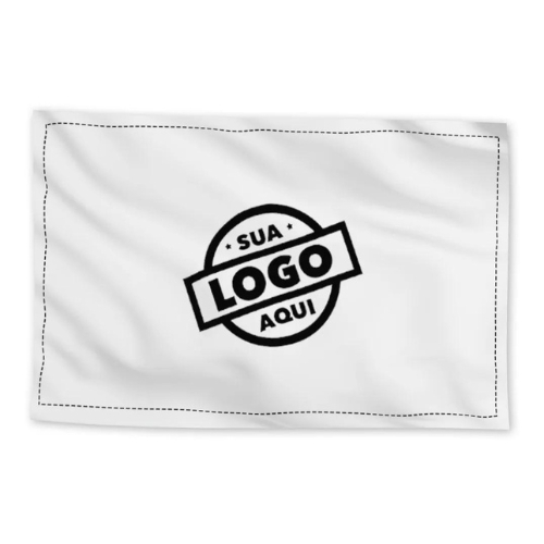 Bandeira Tactel 70cm X 120cm Personalizada Logo Frase Imagem Empresa ...