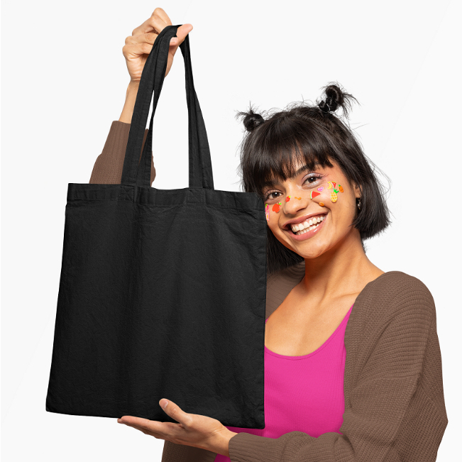 Bolsa Sacola Ecobag Com e Sem Zíper de Brim Algodão Preto Colorido ...