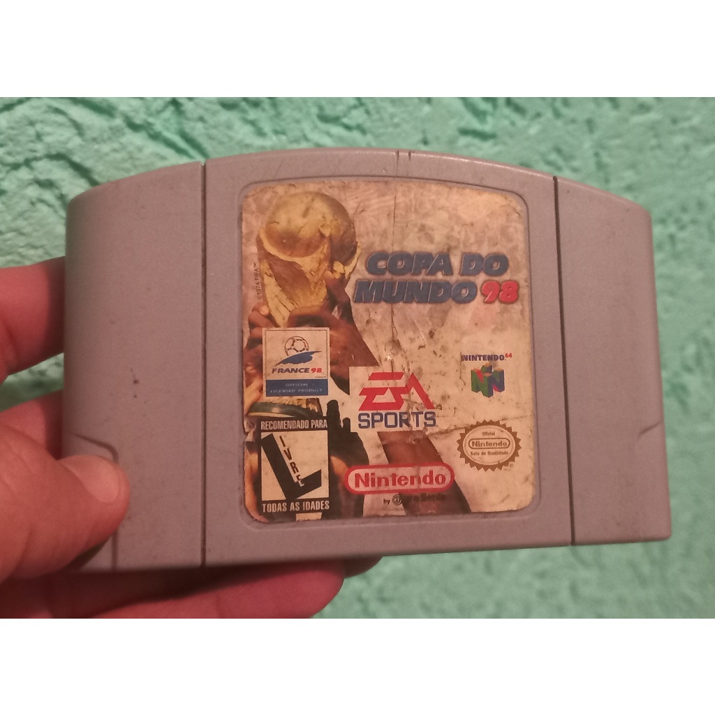 WORLD CUP 98 ORIGINAL PARA NINTENDO 64 | Shopee Brasil