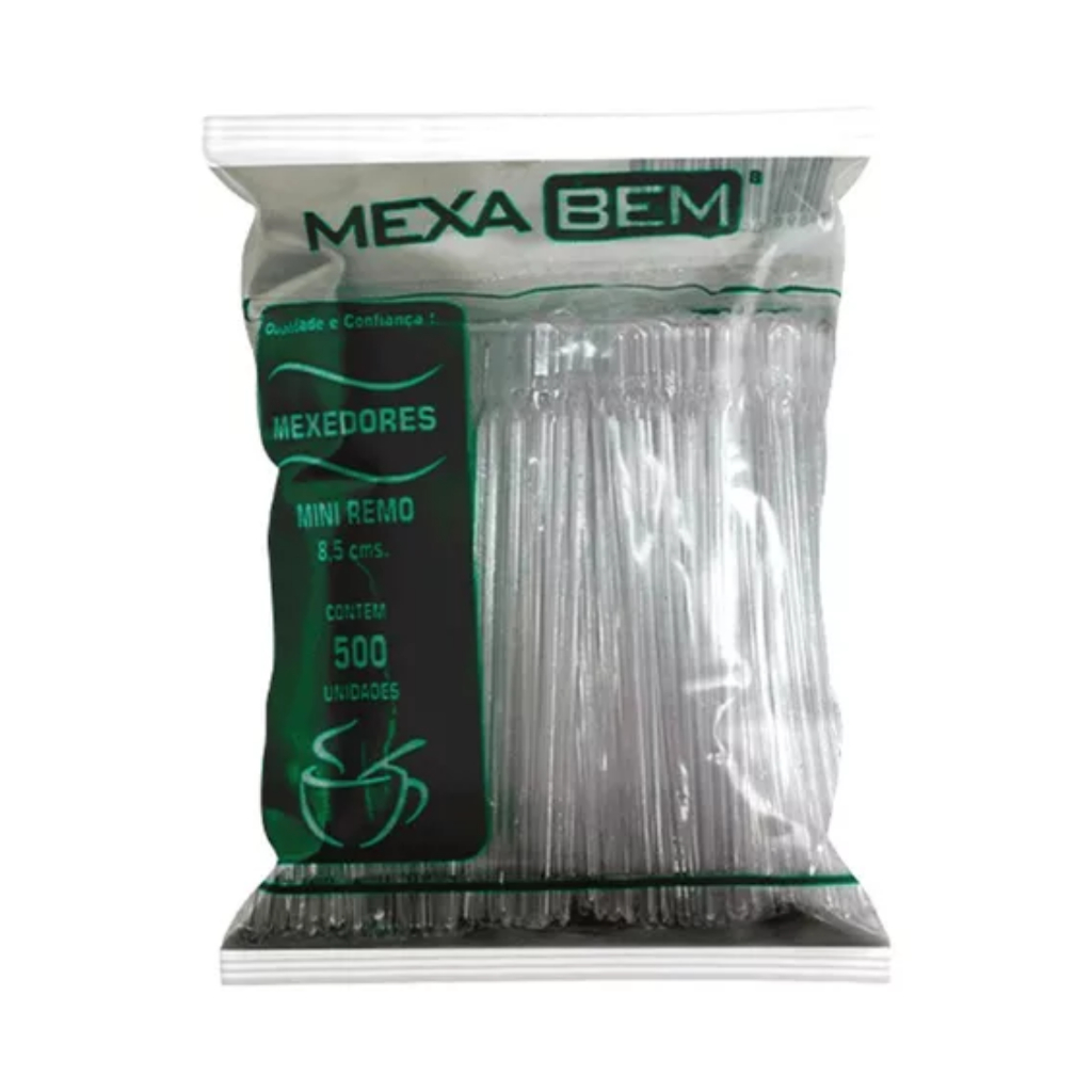 Palheta Plástica Mexedor Para Café Mexedor Chá Mexa Bem C/ 500 Un ...