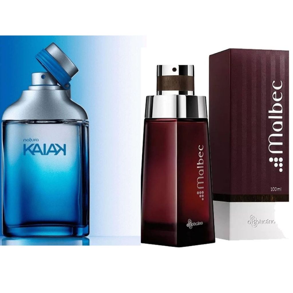 Kit 2 Perfumes Masculino Kaiak Natura e Malbec | Shopee Brasil