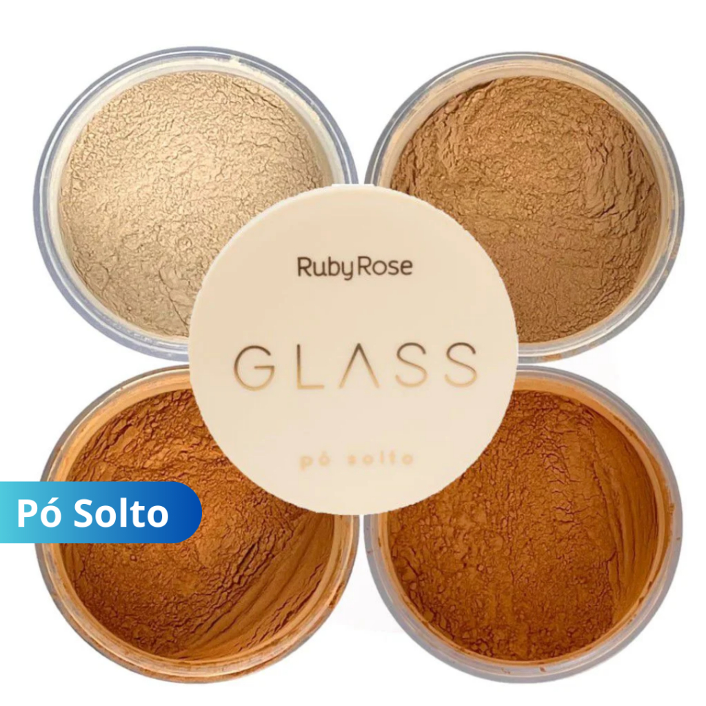 Pó Solto Glass By Ruby Rose HB-862 - Escolha seu Preferido | Shopee Brasil