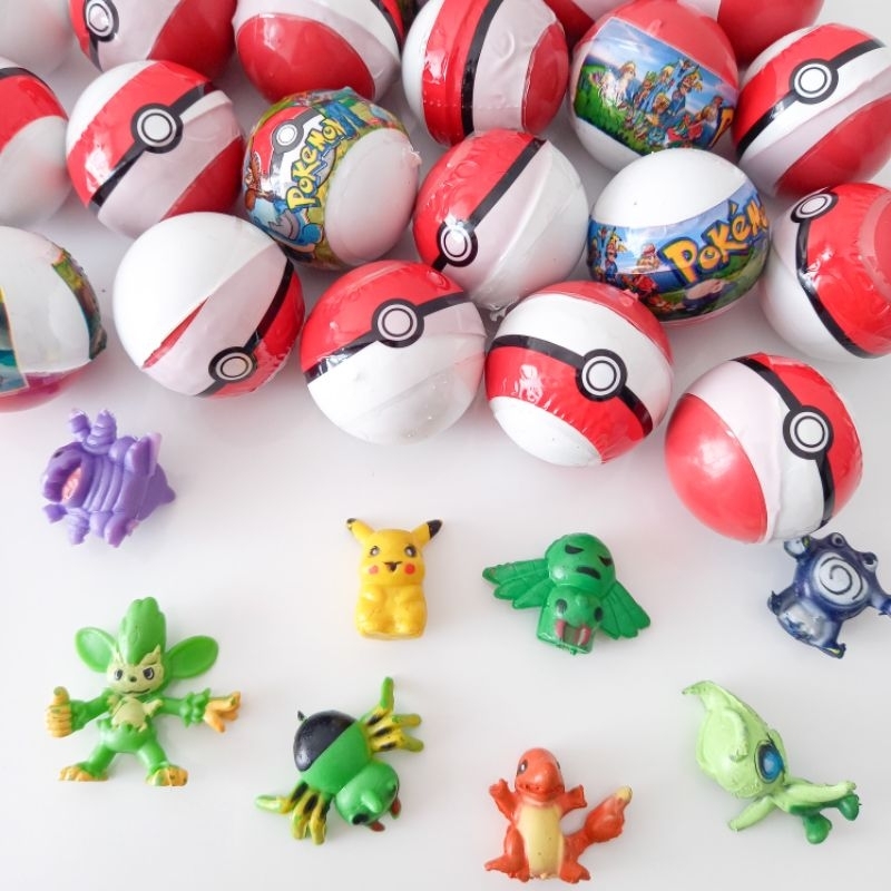 10/20/30/50 Pokebolas Pokemon Surpresa 1 polegada Envelopada Infantil ...