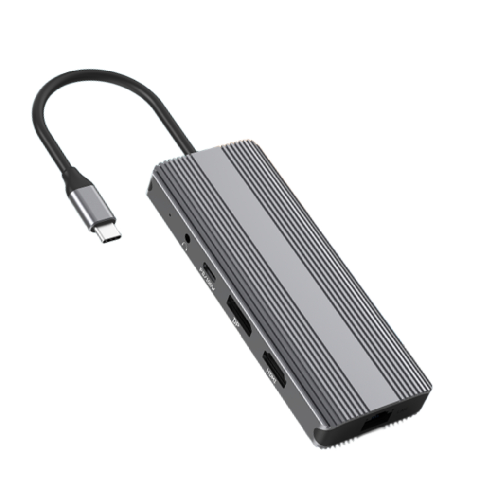 Hub Adaptador Usbc Gamer Display Port 240hz Hdmi 8k Lan 10x1 | Shopee ...