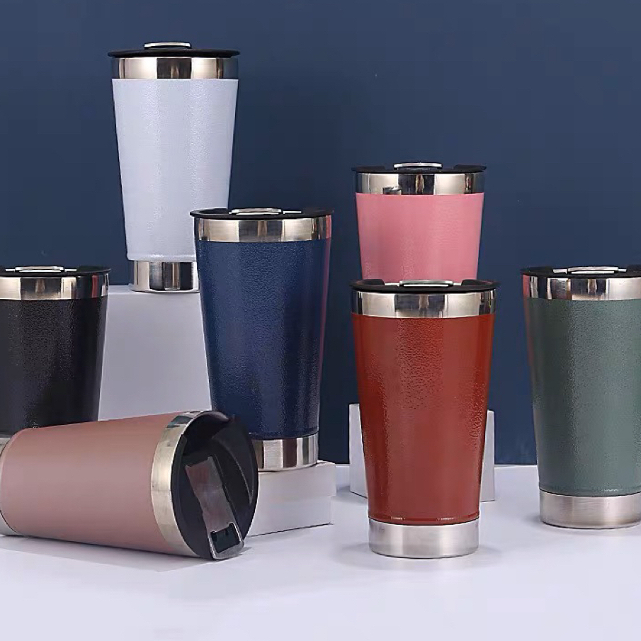 Copo térmico 473ml com tampa e abridor de garrafa conserva quente e ...