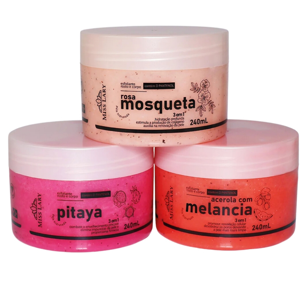 Esfoliante Corporal e Rosto 240gr - Miss Lary | Shopee Brasil