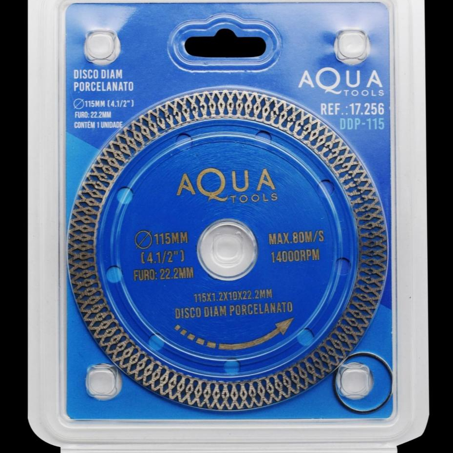 DISCO DIAMANTADO PARA PORCELANATO ULTRA FINO AQUATOOLS | Shopee Brasil