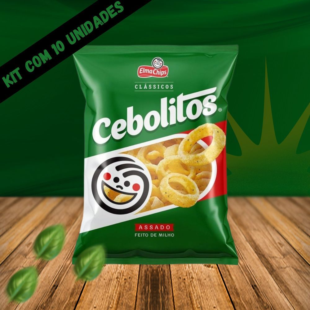Kit com 10 Salgadinho De Milho Assado Cebolitos 36g, 91g Elma Chips ...