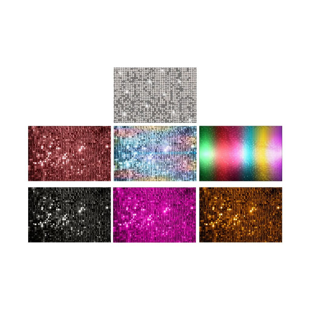 Painel de Tecido Sublimado Shimmer Wall Lantejoulas e Glitter Brilho ...