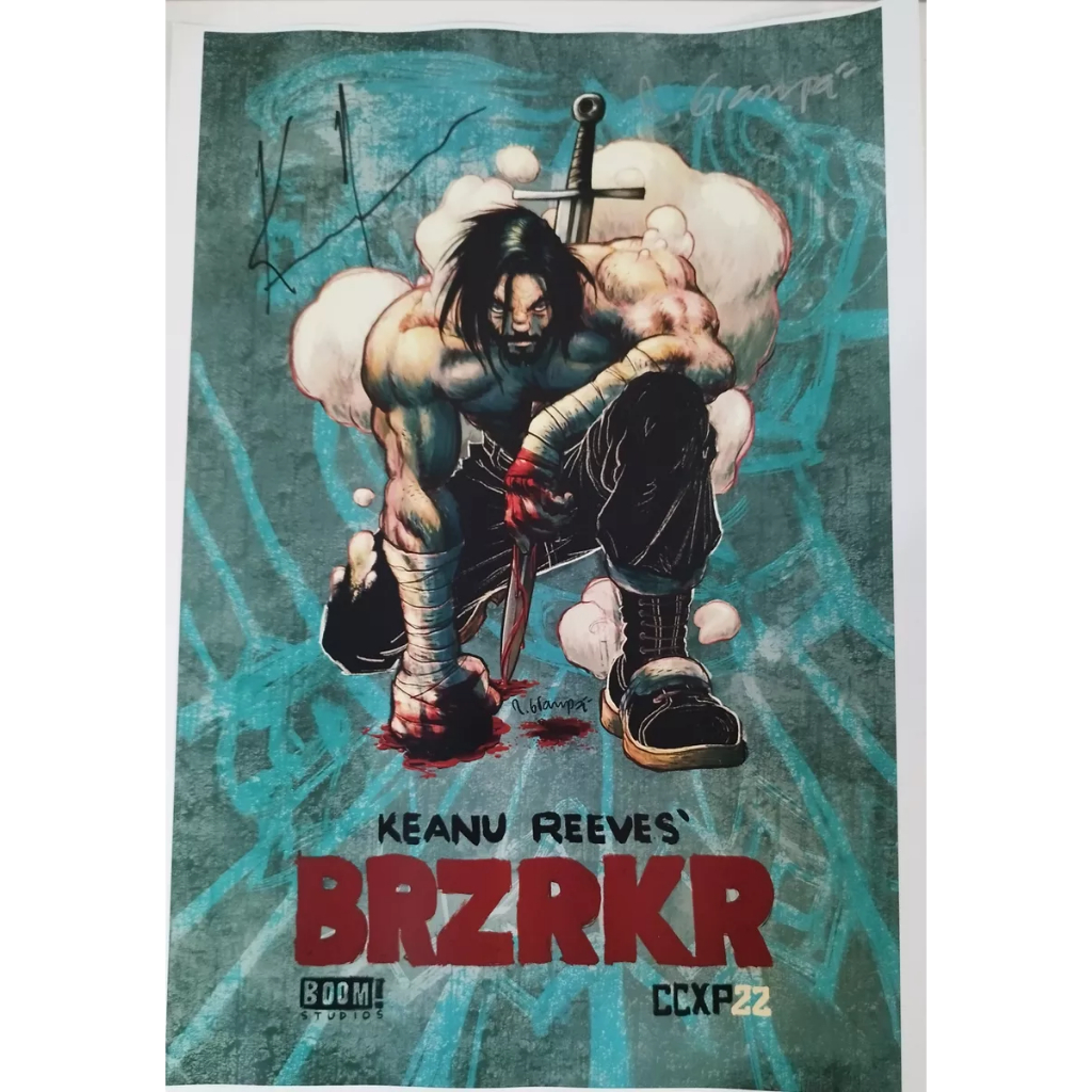 Pôster Autografado Pelo Kaenu Reeves Brzrkr | Shopee Brasil