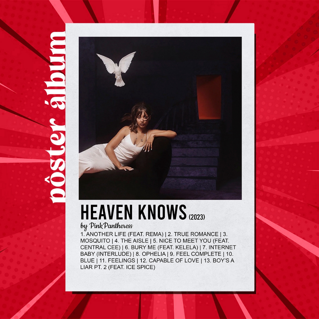 Pôster Álbum Heaven Knows - PinkPantheress | Shopee Brasil