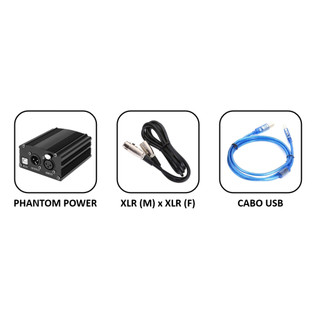 Phantom Power Fantom Power 48v Usb P/ Microfone Condensador | Shopee Brasil