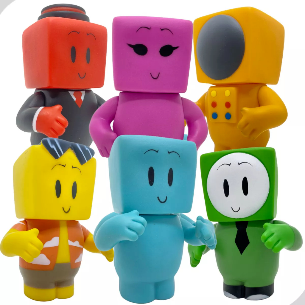 Boneco Minecraft Problems Azul Mel Stick Zoom Kadu Melzinha Youtuber ...