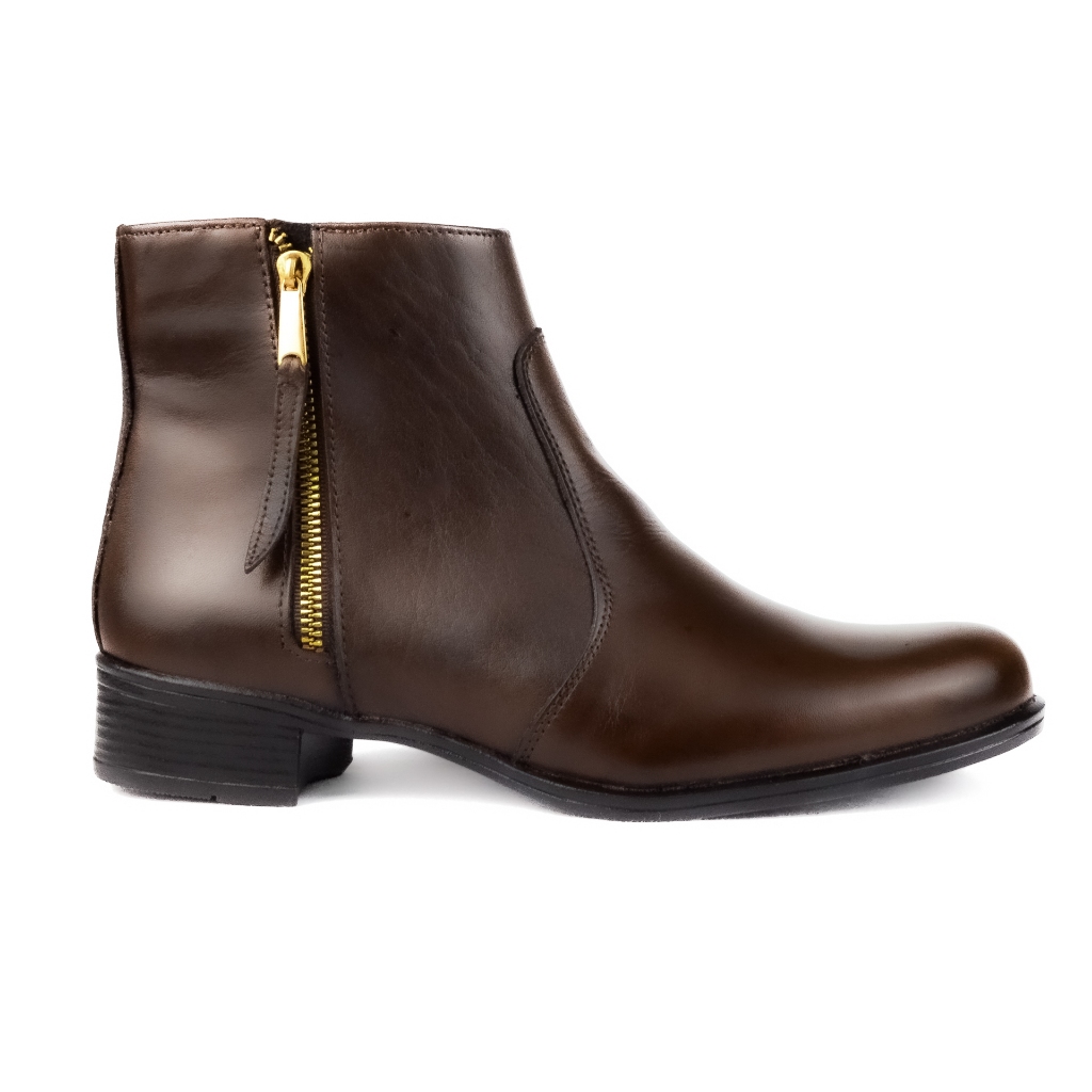 Bota Feminina Coturno Rodeio Couro Legitimo Montaria Cano Baixo ...