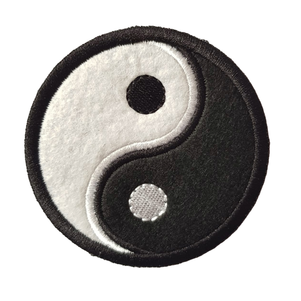 Patch Bordado Aplique Termocolante Yin-Yang | Shopee Brasil