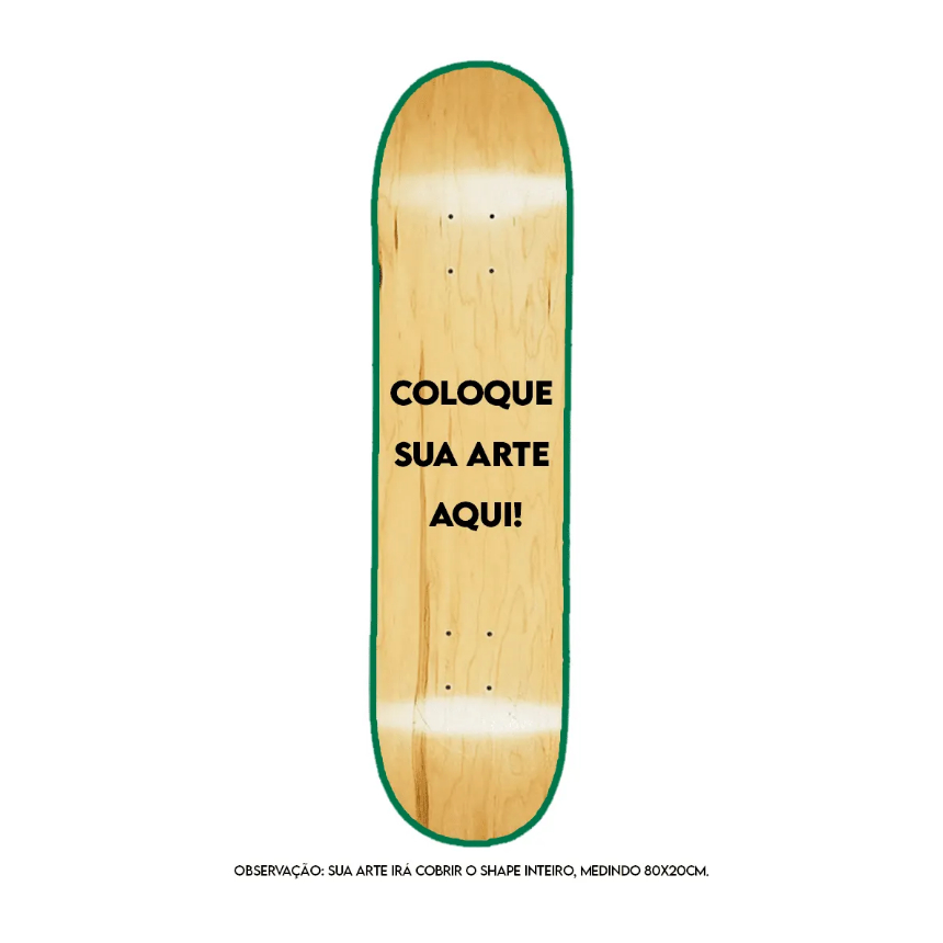 Shape de Skate com 3 laminas Para Decoração - Personalize com a sua ...