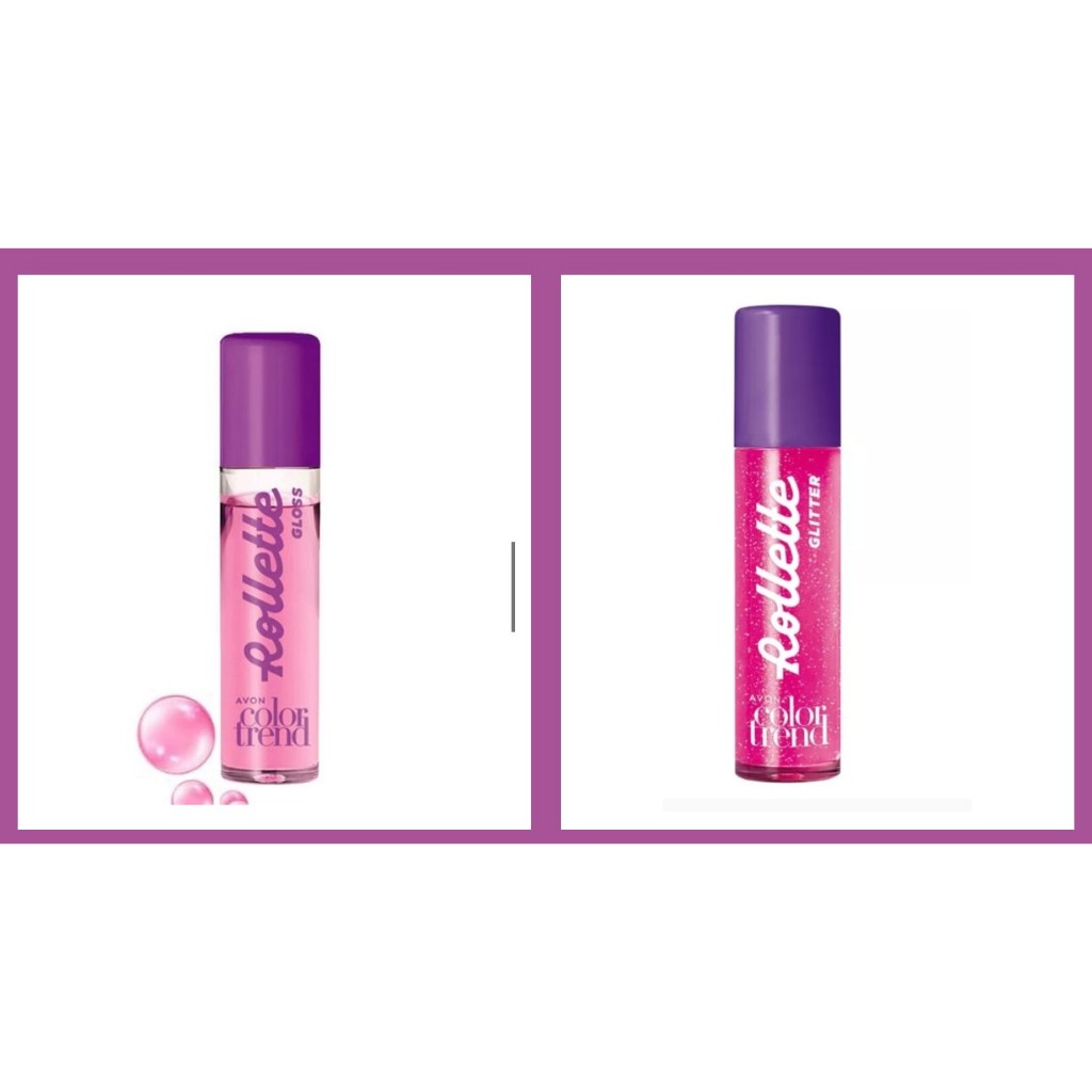 Avon Brilho Rollette Labial Chiclete de Tutti-Frutti + Uva Color Trend ...