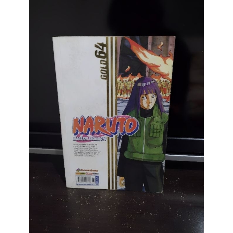 Mangá Naruto Shippuuden Gold 64 volume da morte de Neji | Shopee Brasil