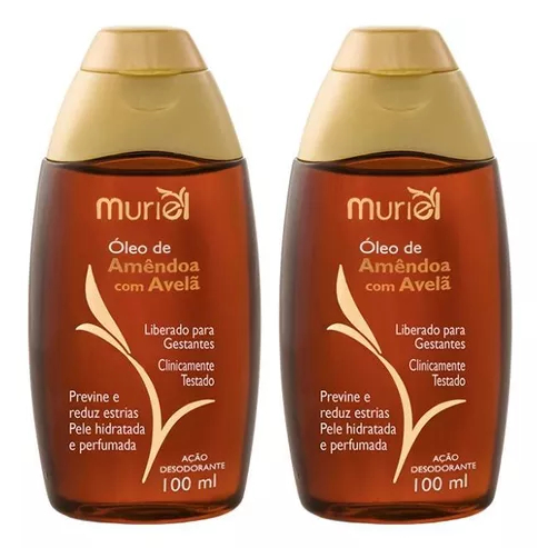 Oleo Corporal Muriel 100ml Amendoas Com Avela - Kit Com 2un | Shopee Brasil