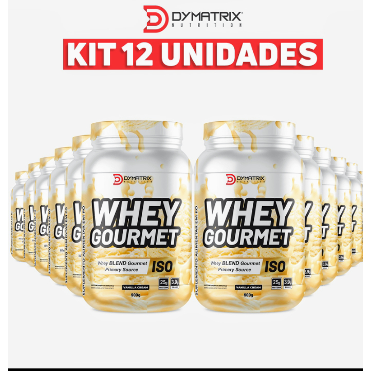 KIT 12 WHEYS PROTEIN ISOLADO DYMATRIX 900G | Shopee Brasil