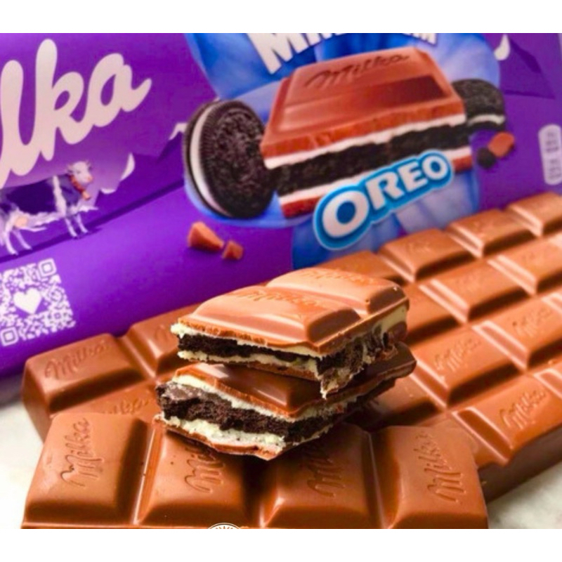 Barra de Chocolate Milka Oreo 300g Barra Grande | Shopee Brasil