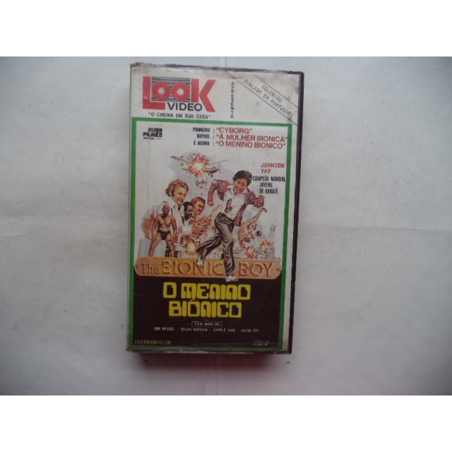 Fita Vhs O Menino Bionico Original Dublado Johnson Yap infantil ...