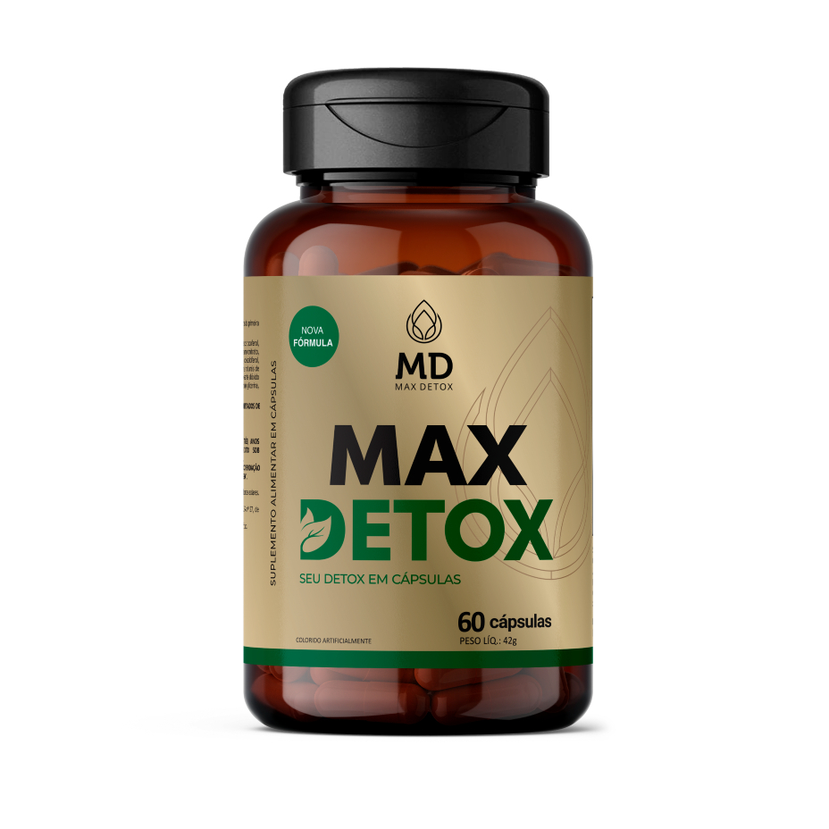 Detox em Capsulas Pote 60 Caps - Max Detox | Shopee Brasil