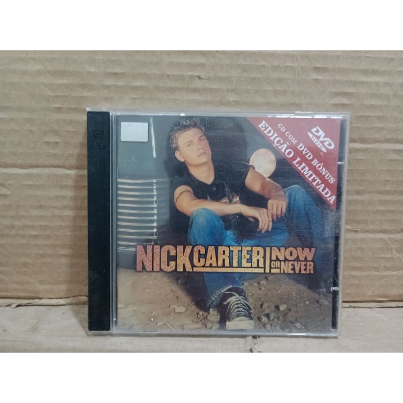 CD+DVD NICK CARTER- NOW OR NEVER (ORIGINAL) | Shopee Brasil