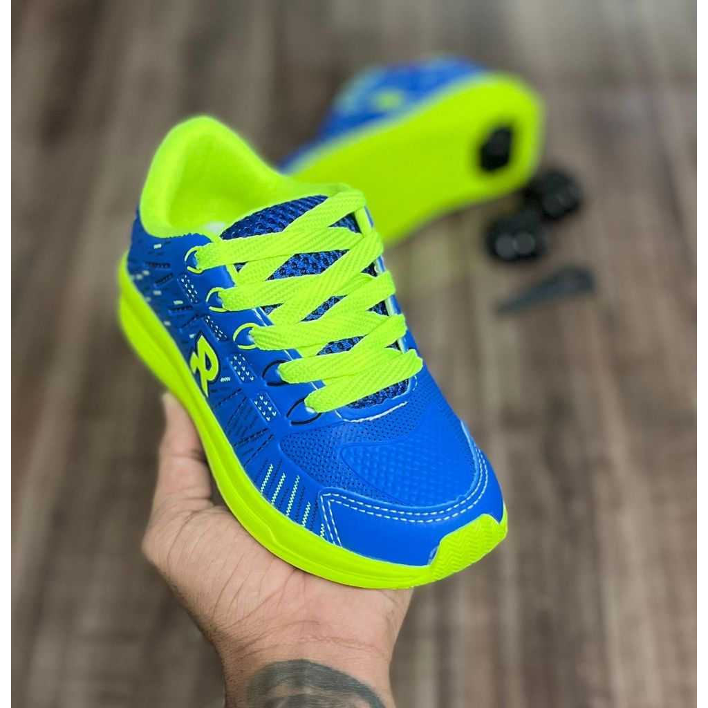 Tenis de Rodinha Rayra Confortavel Leve e Macio Preto Verde 25 ao 37 ...