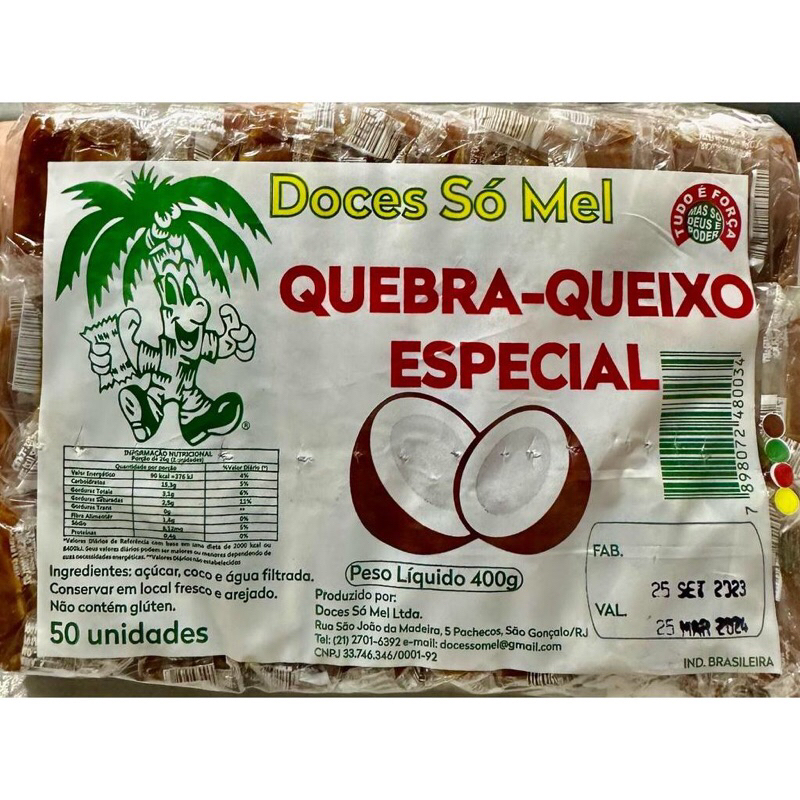DOCE QUEBRA QUEIXO ESPECIAL TRADICIONAL COQUEIRADO OU QUEBRA QUEIXO ...