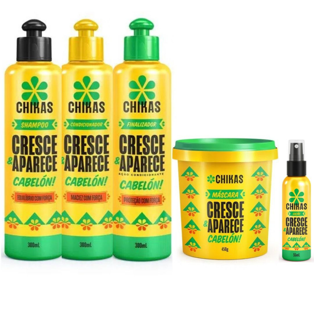 Kit Chikas Cresce E Aparece Completo Para Crescimento Forte | Shopee Brasil