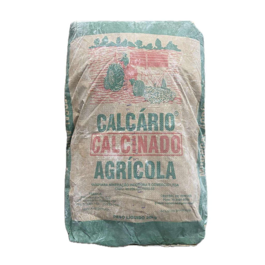 CALCÁRIO CALCINADO AGRÍCOLA 20KG - MINERCAL AGRICOLA | Shopee Brasil