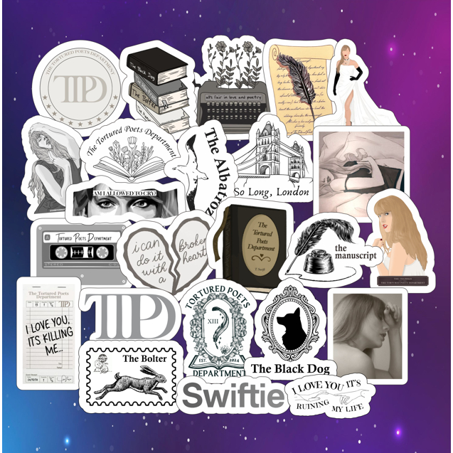 Pack Stickers - Taylor Swift - The Tortured Poets Department - 25 und ...