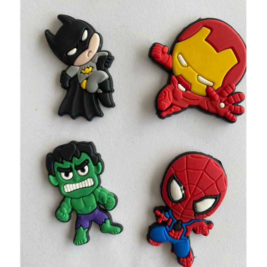 4 PIN PARA CROCS SUPER HERÓIS | Shopee Brasil